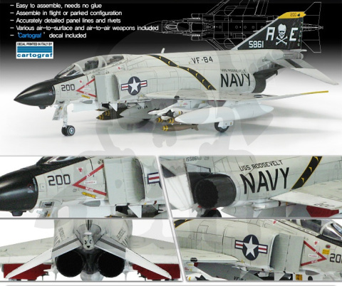 Battle-Models > zdjąć zdjęcie mpc Academy 12529 USN F-4J VF-84 Jolly ...